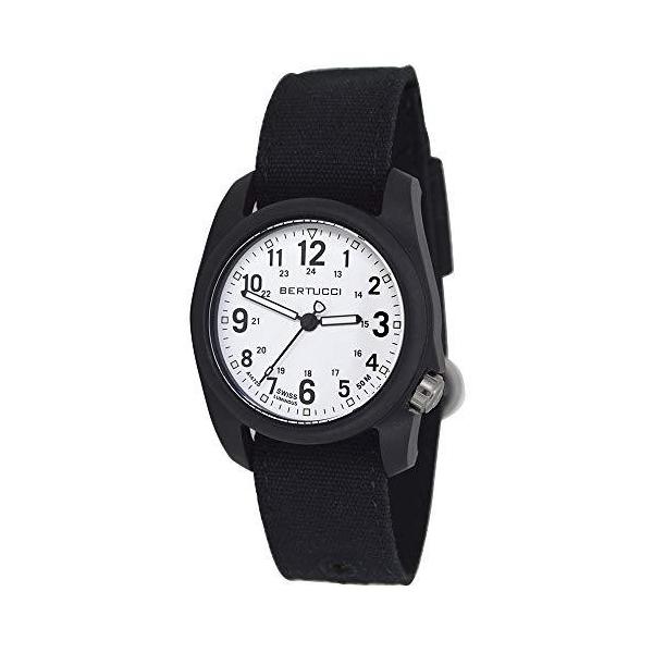 腕時計 ベルトゥッチ メンズ 逆輸入 海外モデル 海外限定 アメリカ直輸入 11095 BERTUCCI Mens DX3 Black Comfort Canvas Band White Analog Dial Quartz Watch海外...