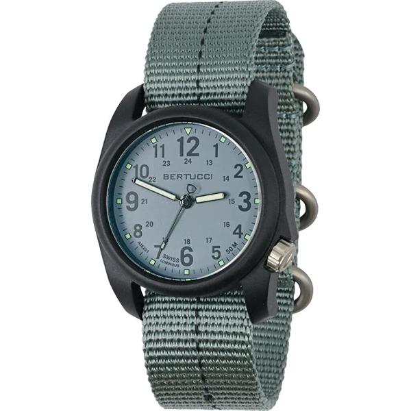 腕時計 ベルトゥッチ メンズ 逆輸入 海外モデル 海外限定 アメリカ直輸入 11108 Bertucci DX3 Plus Watch | Vintage Drab w/Black Dial &amp; Case - Nylon Band海...