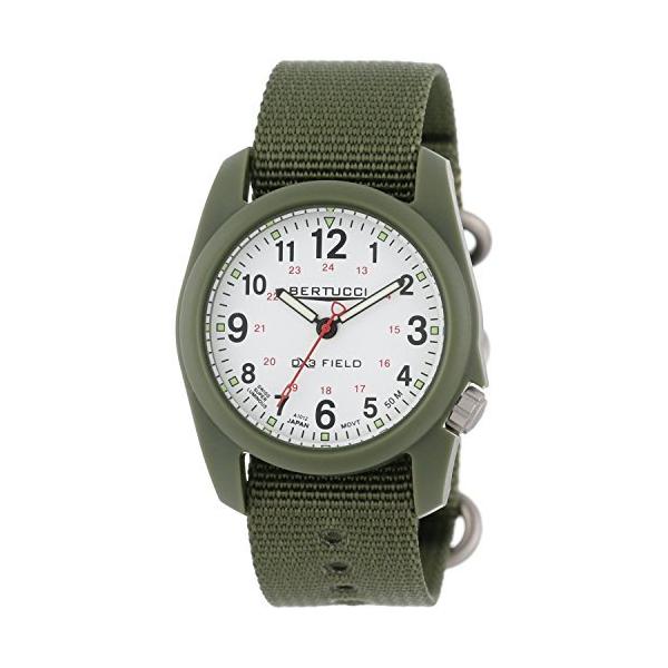 腕時計 ベルトゥッチ メンズ 逆輸入 海外モデル 海外限定 アメリカ直輸入 11019 BERTUCCI? Field Watch - DX3 Field? - White Dial/Dk. Olive Case/Defender Drab...