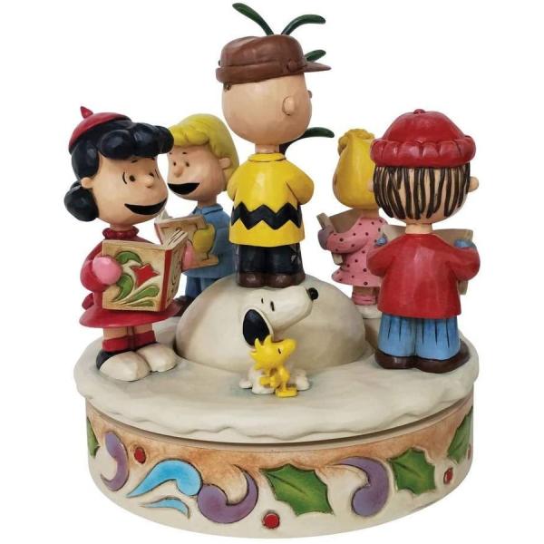 エネスコ Enesco ピーナッツ  クリスマス前後のフレンズ「Spreading Christmas Cheer」 ジム・ショア ピーナッツコレクション 約18センチ スヌーピー フィギュア インテリア 置物エネスコ Enesco 置物 ...
