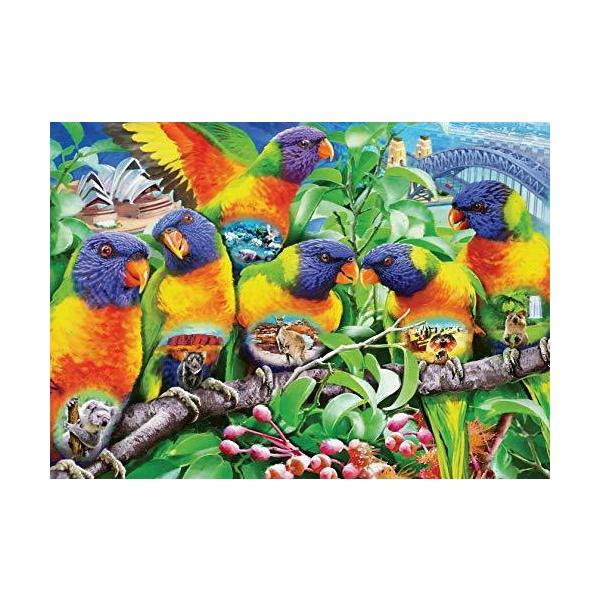 ジグソーパズル 海外製 1000ピース ゴシキセイガイインコの地 約70x50センチ ペット・動物 Ravensburgerジグソーパズル 海外製 アメリカ 16815 Ravensburger Land of The Lorikeet 1...