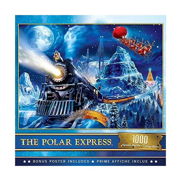 ジグソーパズル 海外製 アメリカ 72189 MasterPieces 1000 Piece Christmas Jigsaw Puzzle - The Polar Express Race to The Pole - 19.25"x26....