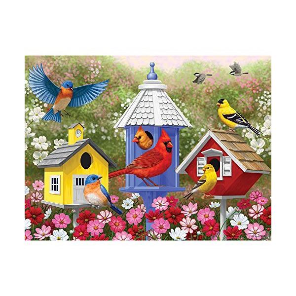 ジグソーパズル 海外製 アメリカ 42268 Bits and Pieces - 300 Large Piece Jigsaw Puzzle for Adults - Primary Colors - 300 pc Birds, Flowe...