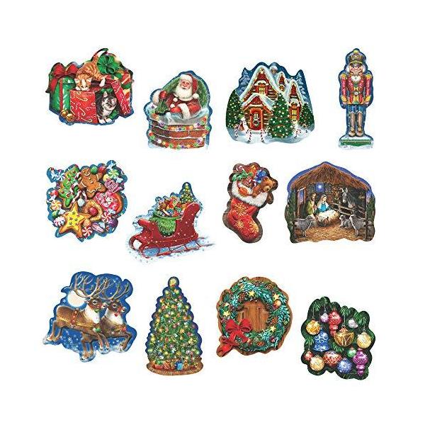 ジグソーパズル 海外製 アメリカ 46977 Bits and Pieces ? 750 Piece Jigsaw Puzzle for Adults ? Christmas Celebration - Mini Shaped Holida...