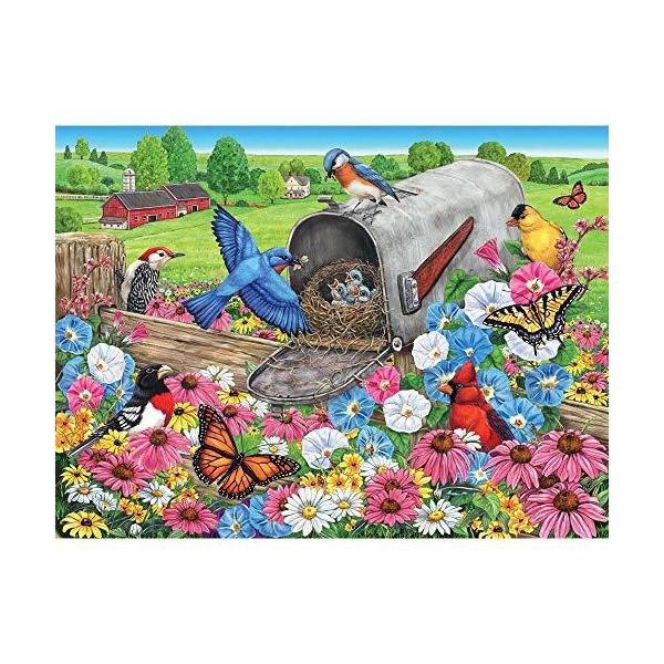 ジグソーパズル 海外製 アメリカ 45987 Bits and Pieces - 1000 Piece Jigsaw Puzzle for Adults 24" x 30" - Bluebirds Nesting in The Mailbo...