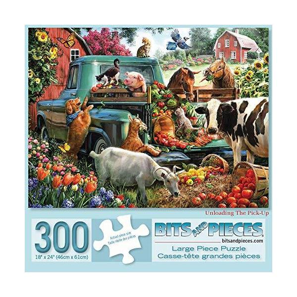 ジグソーパズル 海外製 アメリカ 45452 Bits and Pieces ? Large 300 Piece Jigsaw Puzzle for Adults ? ‘Unloading The Pick - Up’ ? Jigsaw P...