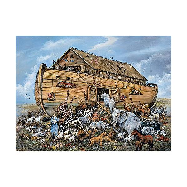 ジグソーパズル 海外製 アメリカ 47792 Bits and Pieces ? Noah’s Ark Jigsaw Puzzle for Adults ? Biblical Animal and Boat Scene by Ruane M...
