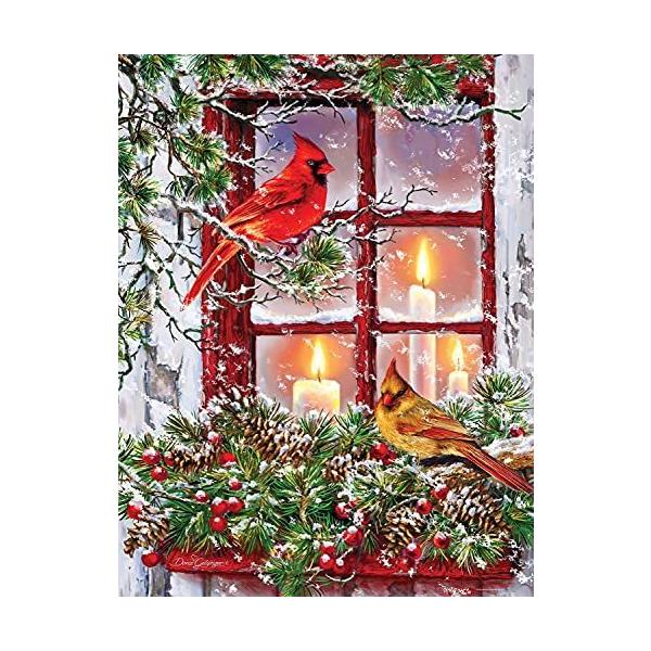 ジグソーパズル 海外製 アメリカ 34-01625 Springbok 500 Piece Jigsaw Puzzle for Adults - Together for Christmas Features a Pair of Cardi...