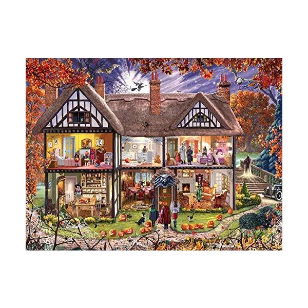 ジグソーバズル 海外製 1000ピース ハロウィンハウス サイズ約60×76センチ 絵画・アート White Mountain Puzzlesジグソーパズル 海外製 アメリカ  White Mountain Halloween House ...