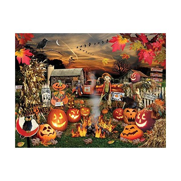 ジグソーバズル 海外製 1000ピース ジャックオーランタン ハロウィン サイズ約60×76センチ 絵画・アート White Mountain Puzzlesジグソーパズル 海外製 アメリカ 1120PZ White Mountain Ja...