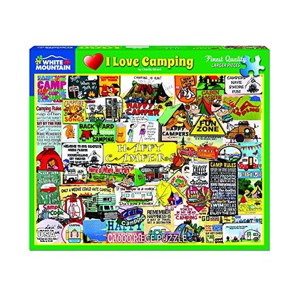 ジグソーバズル 海外製 1000ピース 大好きなキャンプ サイズ約60×76センチ 絵画・アート White Mountain Puzzlesジグソーパズル 海外製 アメリカ 1638PZ White Mountain 1000 Piece...