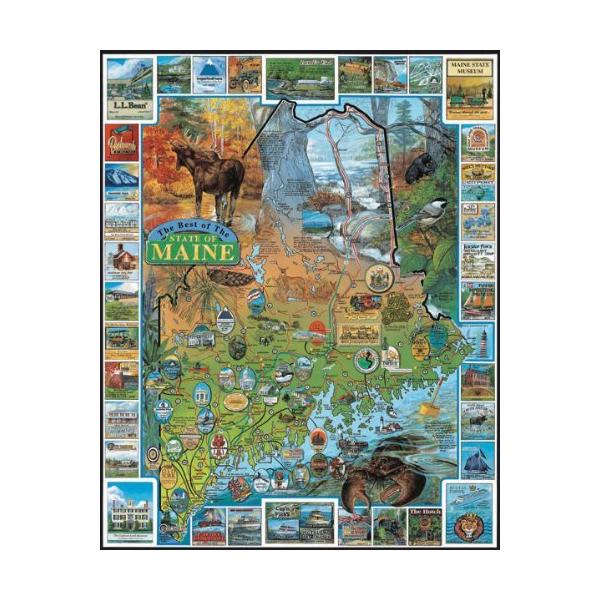 ジグソーパズル 海外製 アメリカ 94 White Mountain Puzzles Best of Maine - 1000 Piece Jigsaw Puzzle海外限定品を迅速輸入！5〜15営業日にて発送します。型番：94海外サイズ：...