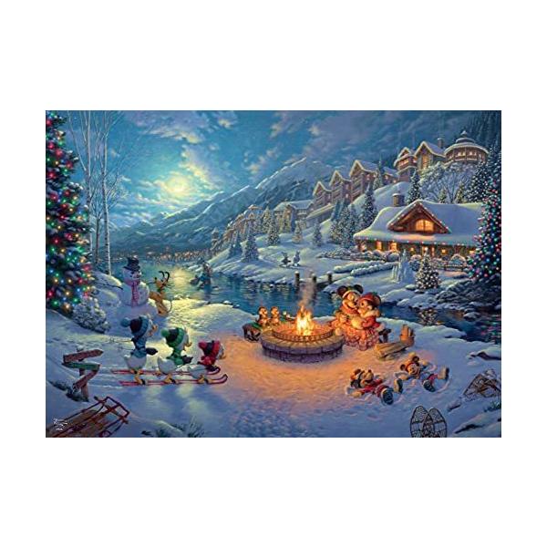 ジグソーパズル 海外製 アメリカ 3183-31 Ceaco - Thomas Kinkade - Disney Dreams Collection - Holiday - Mickey and Minnie Christmas Lodge...