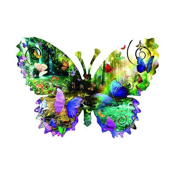ジグソーパズル 海外製 アメリカ 96024 SUNSOUT INC - Forest Butterfly - 1000 pc Special Shape Jigsaw Puzzle by Artist: Alixandra Mullins...