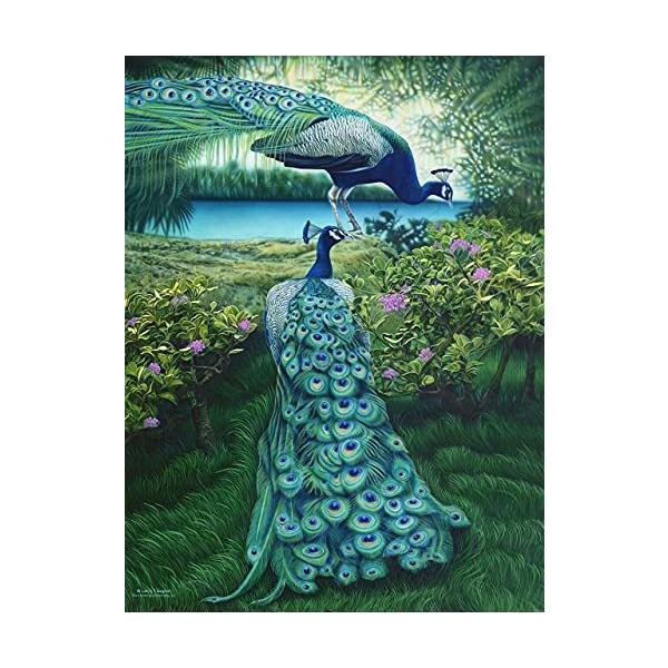 ジグソーパズル 海外製 アメリカ 47150 SUNSOUT INC - A Pair of Peacocks - 500 pc Jigsaw Puzzle by Artist: Larry Taugher - Finished Size ...