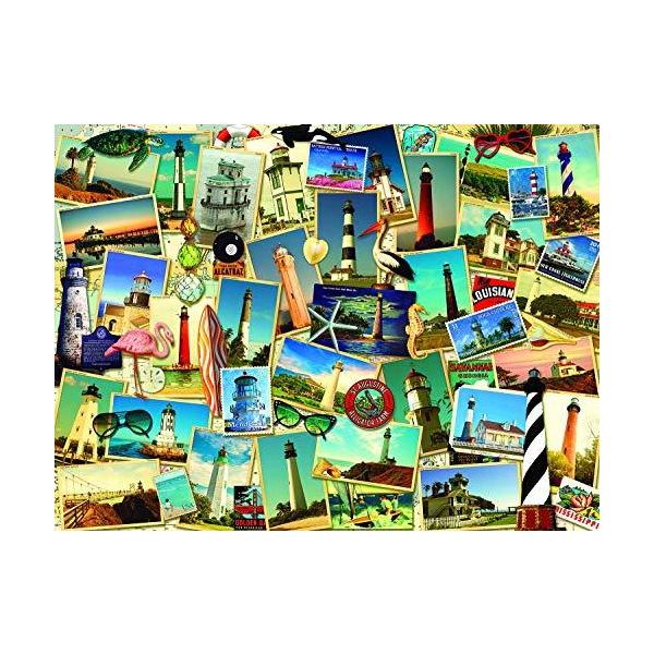 ジグソーパズル 海外製 アメリカ 70061 SUNSOUT INC - Southern Lighthouses - 1000 pc Jigsaw Puzzle by Artist: Kate Ward Thacker - Finishe...