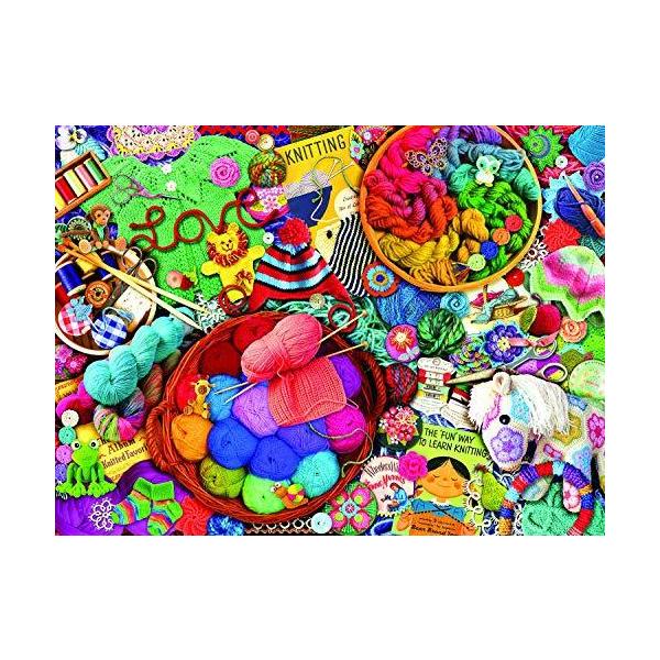 ジグソーパズル 海外製 アメリカ 70047 SUNSOUT INC - The Artful Needle - 1000 pc Jigsaw Puzzle by Artist: Kate Ward Thacker - Finished S...