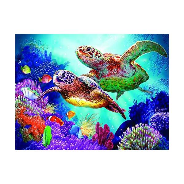 ジグソーパズル 海外製 アメリカ 70930 SUNSOUT INC - Turtle Guardian - 1000 pc Jigsaw Puzzle by Artist: Steve Sundram - Finished Size 20...