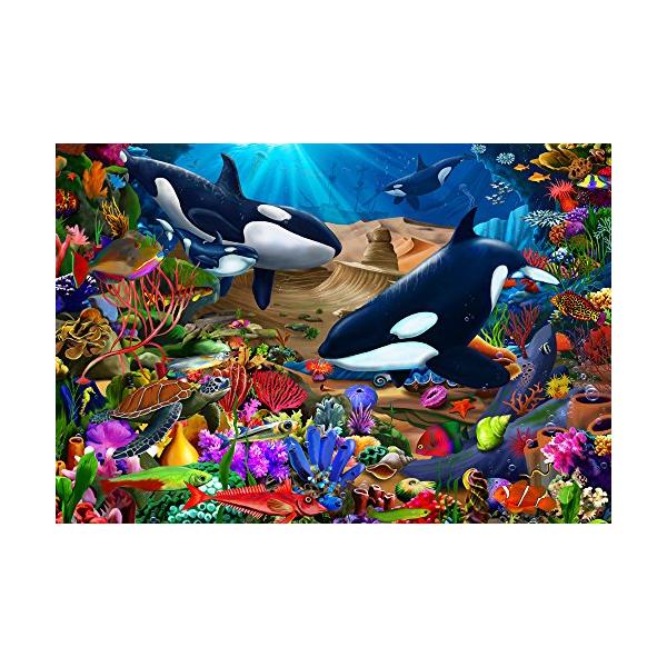 ジグソーパズル 海外製 アメリカ VC189 Vermont Christmas Company Wondrous Ocean Jigsaw Puzzle 100 Piece, Large Pieces Perfect for Kids a...