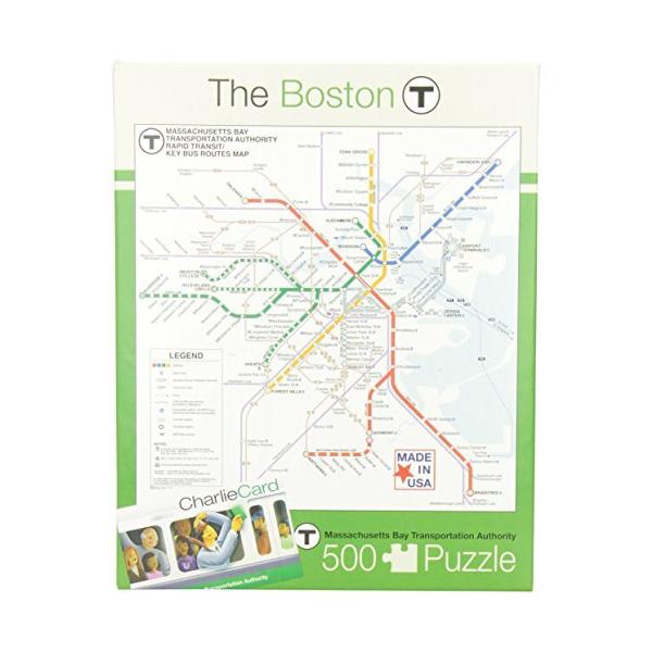 ジグソーパズル 海外製 アメリカ 851996002871 New York Puzzle Company - Transit Maps Boston T Map - 500 Piece Jigsaw Puzzle for Adults海外...