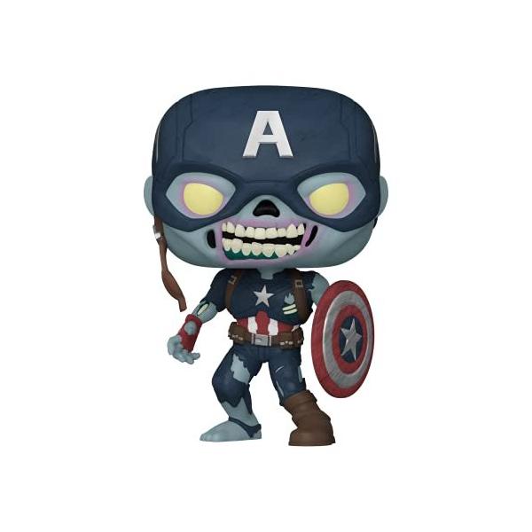 ファンコ FUNKO フィギュア 人形 アメリカ直輸入 ボブルヘッド BOBBLEHEAD ポップカルチャー 57375 Funko Pop Marvel: What If? - Zombie Captain America Vinyl B...