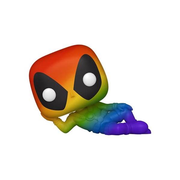 ファンコ FUNKO フィギュア 人形 アメリカ直輸入 ボブルヘッド BOBBLEHEAD ポップカルチャー 56979 Funko POP Marvel: Pride - Deadpool (Rainbow),Multicolor,Sta...