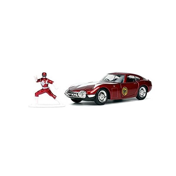 ジャダトイズ ミニカー ダイキャスト アメリカ 33074 Jada Toys Power Rangers 1:32 1967 Toyota 2000 GT Die-cast Car &amp; 1.65" Red Ranger Die-c...