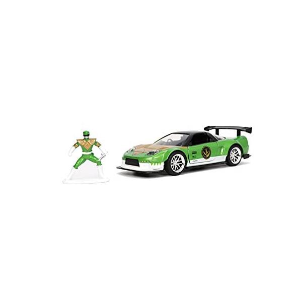 ジャダトイズ ミニカー ダイキャスト アメリカ 32871 Jada Toys Power Rangers 1:32 2002 Honda NSX Type-R Japan Spec Die-cast Car with 1.65" Gree...