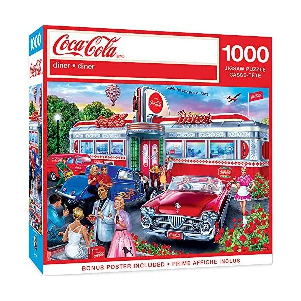 ジグソーパズル 海外製 アメリカ 82119 Masterpieces 1000 Piece Jigsaw Puzzle for Adults and Families - Coca-Cola Diner - 19.25"x26.75"海外...