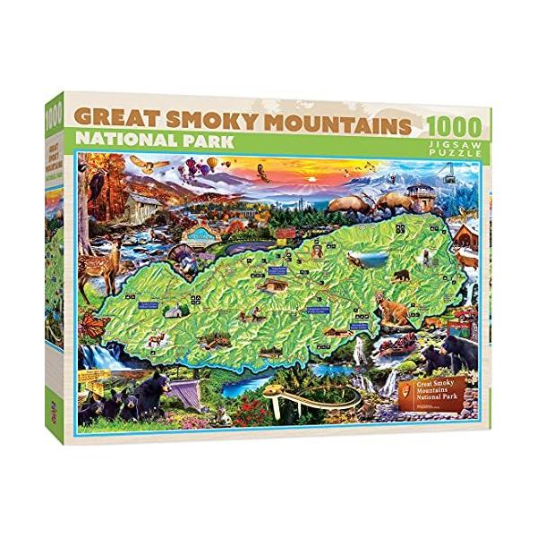ジグソーパズル 海外製 アメリカ 72146 MasterPieces - 1000 Piece Jigsaw Puzzle, Great Smoky Mountains National Park, Fun for Adults, Fam...
