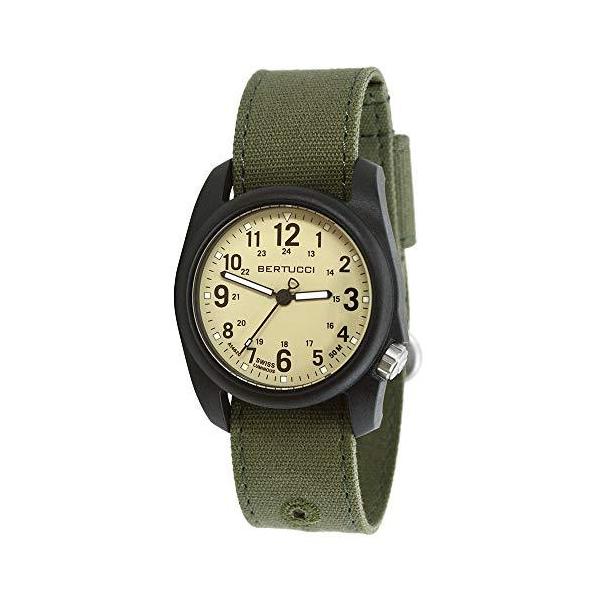 腕時計 ベルトゥッチ メンズ 逆輸入 海外モデル 海外限定 アメリカ直輸入 11093 BERTUCCI Mens DX3 Evergreen Comfort Canvas Band Saguaro Analog Dial Quartz W...