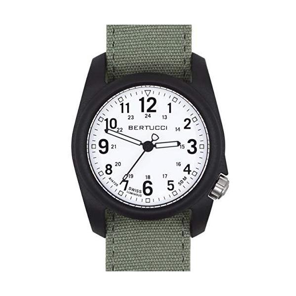 腕時計 ベルトゥッチ メンズ 逆輸入 海外モデル 海外限定 アメリカ直輸入 11090 BERTUCCI Mens DX3 Spruce Comfort Canvas Band White Analog Dial Quartz Watch海...