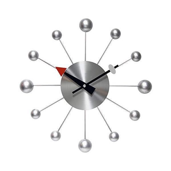 壁掛け時計 インテリア インテリア 海外モデル アメリカ 輸入物  Infinity Instruments Orb Spoke Midcentury Modern 15 inch Retro Starburst Ball Wall Clo...