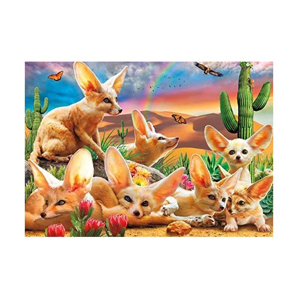 ジグソーパズル 海外製 アメリカ 3798 Buffalo Games - Adrian Chesterman - Fantastic Fennec Foxes - 500 Piece Jigsaw Puzzle for Adults -C...