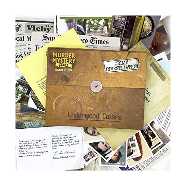 ボードゲーム 英語 アメリカ 海外ゲーム 33280 Murder Mystery Party Underwood Cellars, Interactive Murder Mystery Case File Game for 1 or Mo...