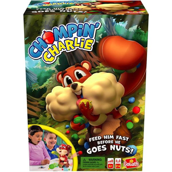 ボードゲーム 英語 アメリカ 海外ゲーム 919446 Chompin' Charlie Game - Feed The Squirrel Acorns and Race to Collect Them When They Scatter ...