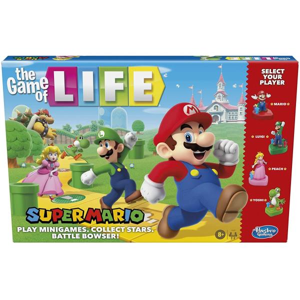 ボードゲーム 英語 アメリカ 海外ゲーム E9488 Hasbro Gaming The Game of Life: Super Mario Edition Board Game for Kids Ages 8 and Up, Play M...