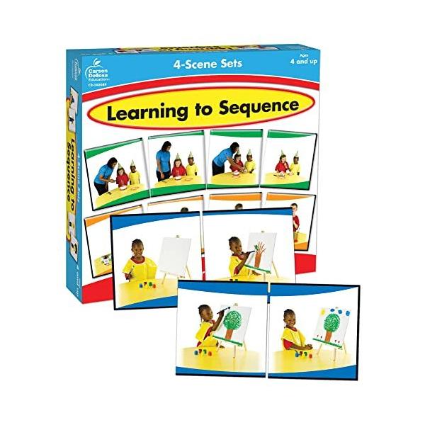 ボードゲーム 英語 アメリカ 海外ゲーム 140089 Carson Dellosa Education Carson Dellosa Learning to Sequence Pre-Reading Puzzle Game Set for...