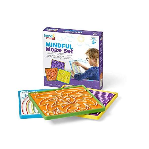 ボードゲーム 英語 アメリカ 海外ゲーム 93247 hand2mind Mindful Maze Boards, Tactile Sensory Toys for Toddlers, Anxiety Relief Items, Calm ...