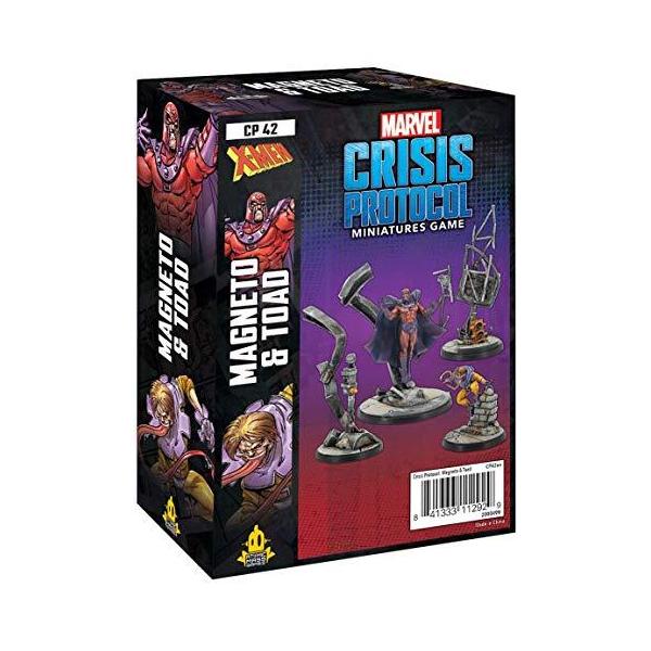 ボードゲーム 英語 アメリカ 海外ゲーム FFGCP42 Marvel: Crisis Protocol Magneto and Toad CHARACTER PACK - Unleash the Power of Mutants in T...