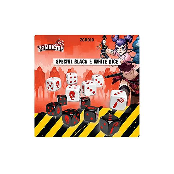 ボードゲーム 英語 アメリカ 海外ゲーム ZCD010 CMON Zombicide 2nd Edition Special Black and White Dice | Strategy Board Game | Cooperative ...