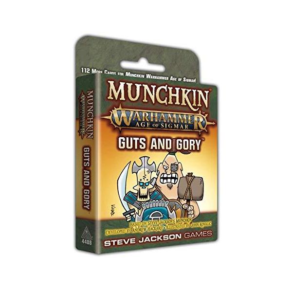 ボードゲーム 英語 アメリカ 海外ゲーム SJG-4488 Munchkin Warhammer Age of Sigmar: Guts and Glory Card Game (Expansion) | 112 Cards | Famil...