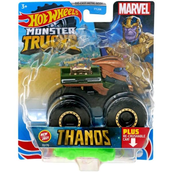 ホットウィール Hot Wheels モンスタートラック サノス THANOS マーベル MARVEL 72/75 ダイキャストメタルボディ ビークル ミニカーホットウィール マテル ミニカー ホットウイール fyj44 Hot Wheel...