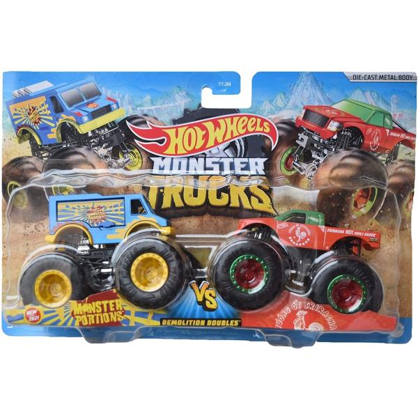 ホットウィール Hot Wheels モンスタートラック デモリションダブルス モンスターポーションvsスリラチャ ダイキャストメタルボディ ビークル ミニカーホットウィール マテル ミニカー ホットウイール 887961705430 Ho...
