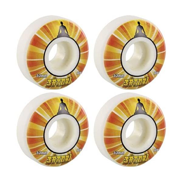 ウィール タイヤ スケボー スケートボード 海外モデル 直輸入  Satori Movement Illuminating White/Yellow/Orange/Red Skateboard Wheels - 53mm 101a (Set...