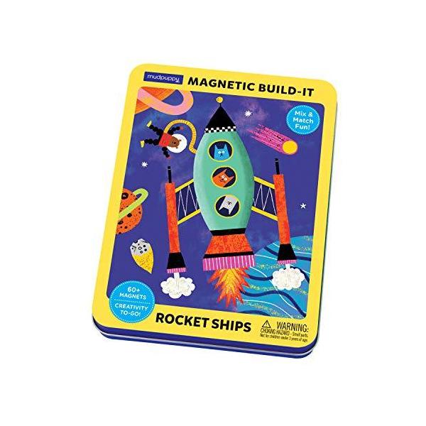 ボードゲーム 英語 アメリカ 海外ゲーム 9780735363823 Mudpuppy Rocket Ships Magnetic Build-It Game ? Magnetic Toys for Ages 4+, Fun &amp; C...
