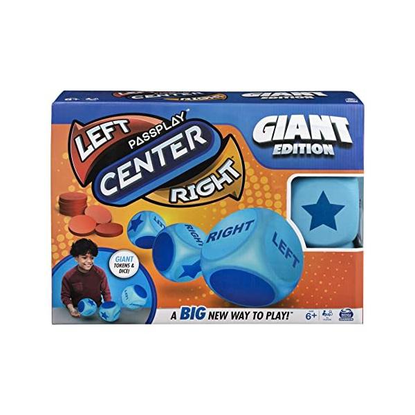 ボードゲーム 英語 アメリカ 海外ゲーム 6062267 Spin Master Games, Left Center Right Giant Edition, Family Game for Indoor &amp; Outdoor Fu...