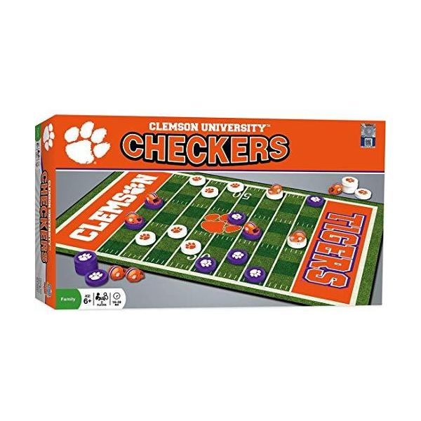 ボードゲーム 英語 アメリカ 海外ゲーム 41930 MasterPieces Family Game - NCAA Clemson Tigers Checkers - Officially Licensed Board Game for ...