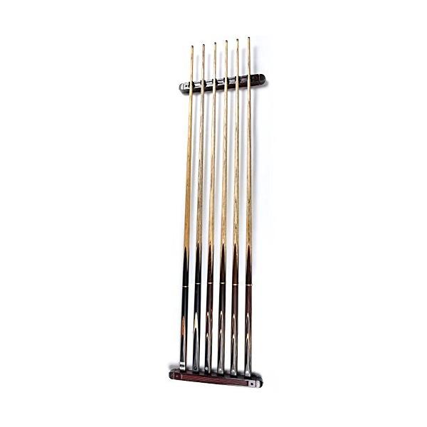 海外輸入品 ビリヤード  MOOCY Pool Stick Holder, Wall Mounted 6 Cue Billiard Rack - Premium Solid Wood Cue Accessories海外限定品を迅速輸入！5〜...