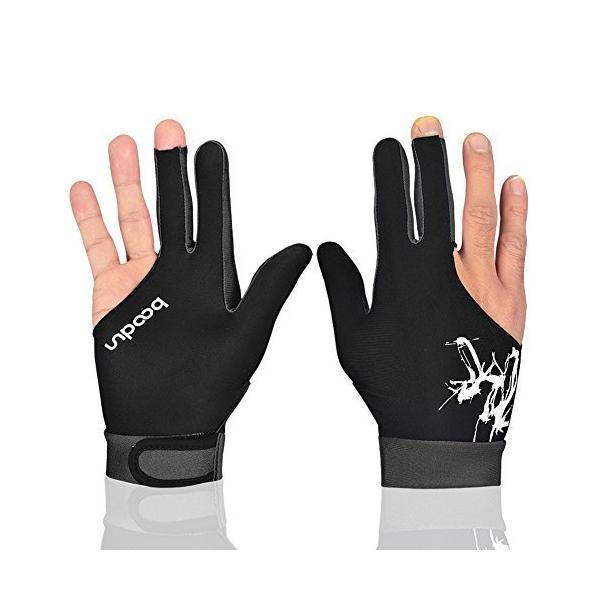 海外輸入品 ビリヤード M050912 Anser M050912 Man Woman Elastic 3 Fingers Show Gloves for Billiard Shooters Carom Pool Snooker Cue S...